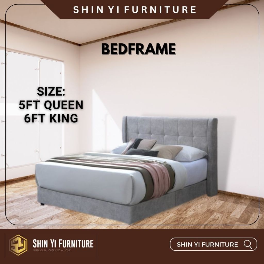 [SARAWAK] BEDROOM BEDFRAME/Luxury Bedframe/KATIL QUEEN 5FT KING SIZE6FT ...