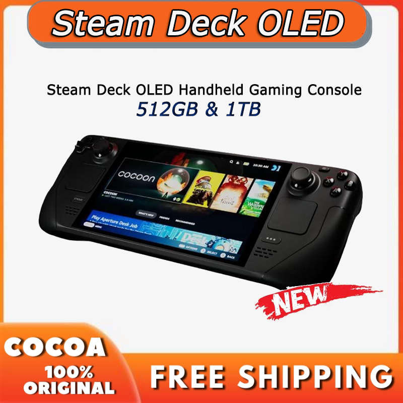 【Newest】Steam Deck OLED Handheld Gaming Console 7.4 inch 512GB 1TB 50 ...