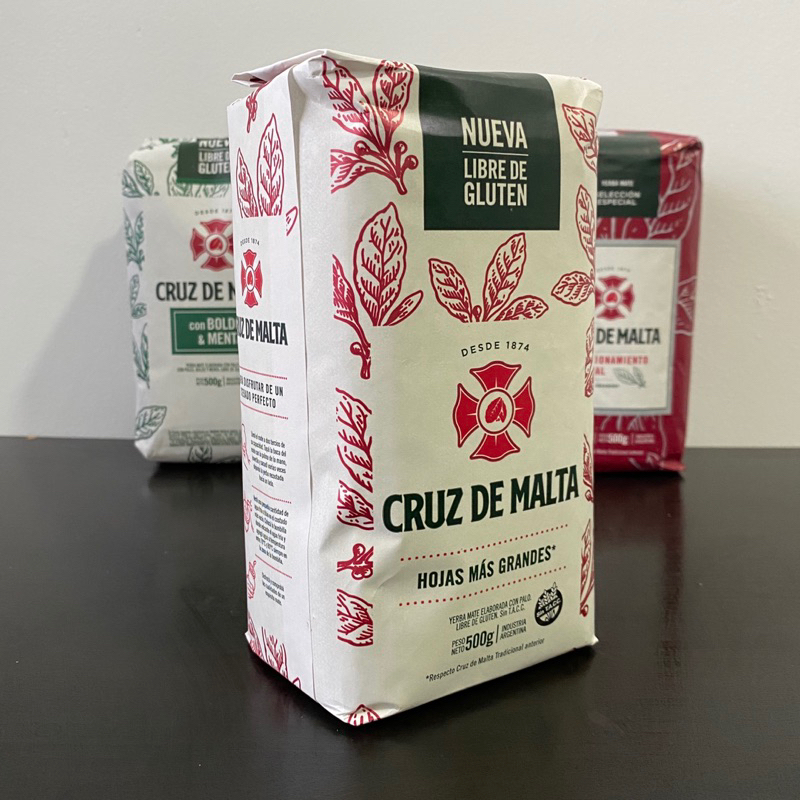 CRUZ DE MALTA Yerba Mate Tea (BEGINNER) 500g + FREE STAINLESS STEEL ...