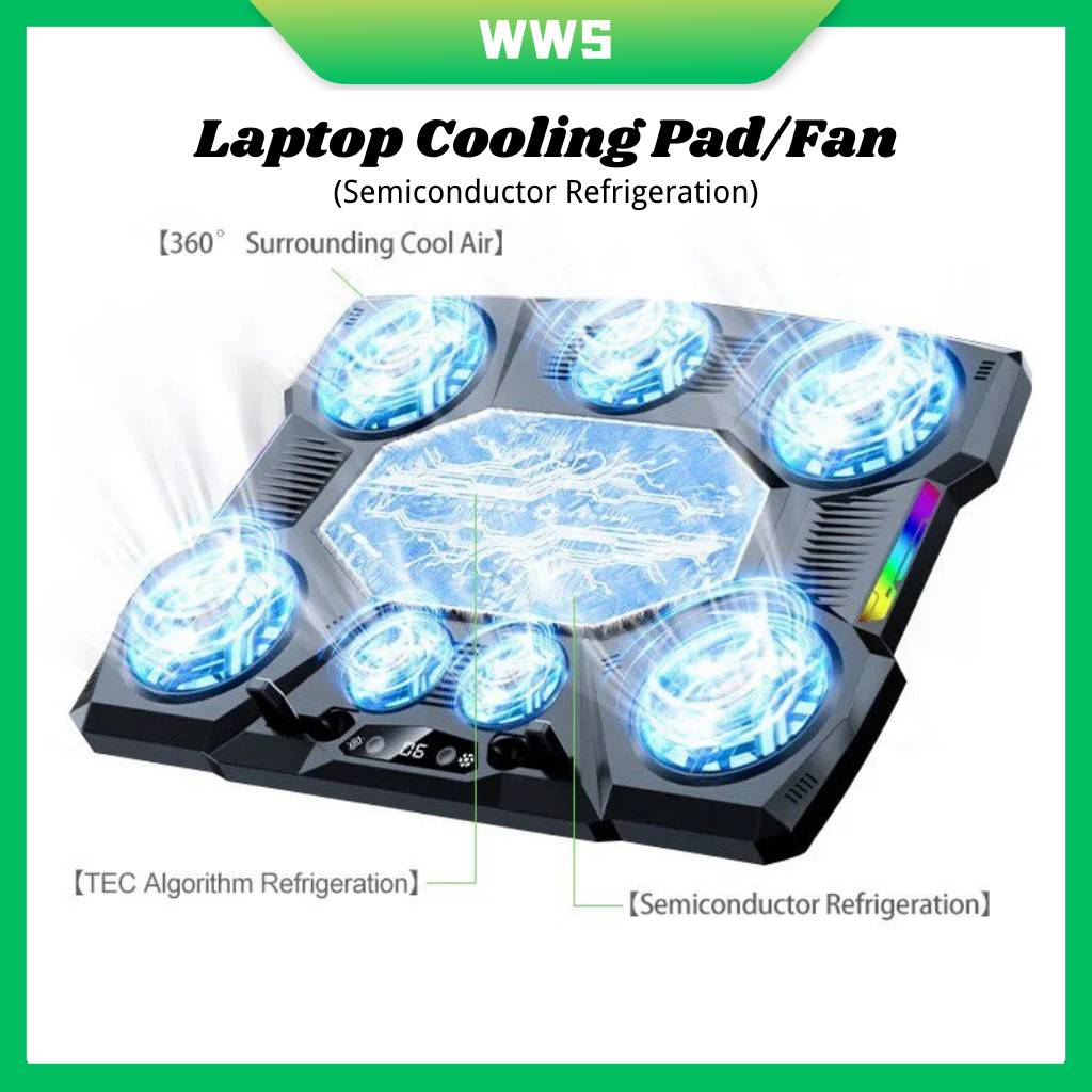 Gaming Laptop Air Conditioner Cooling Pad/Fan (Cooling Fan ...