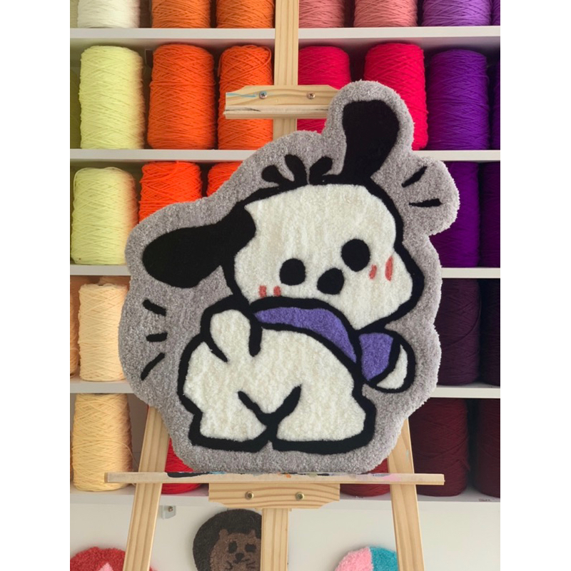 Pochacco Tufted Rugs / Custom Made Rugs / 60cm x 60cm size | Shopee ...