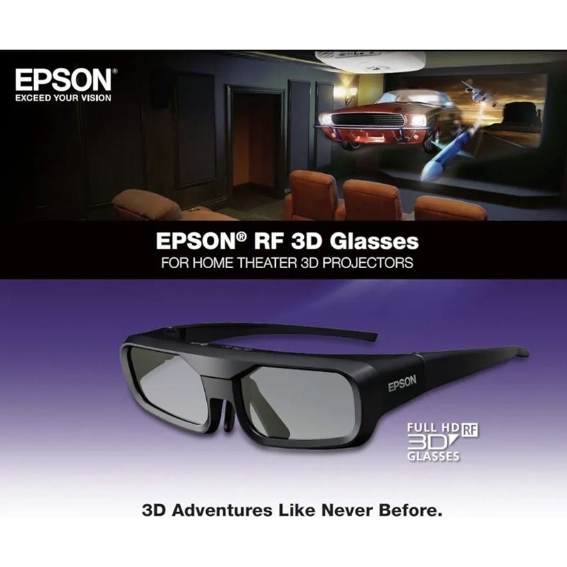 Epson 3D Glasses Model: ELPGS03 3D Glass 3D movies and games (New) | Shopee Malaysia