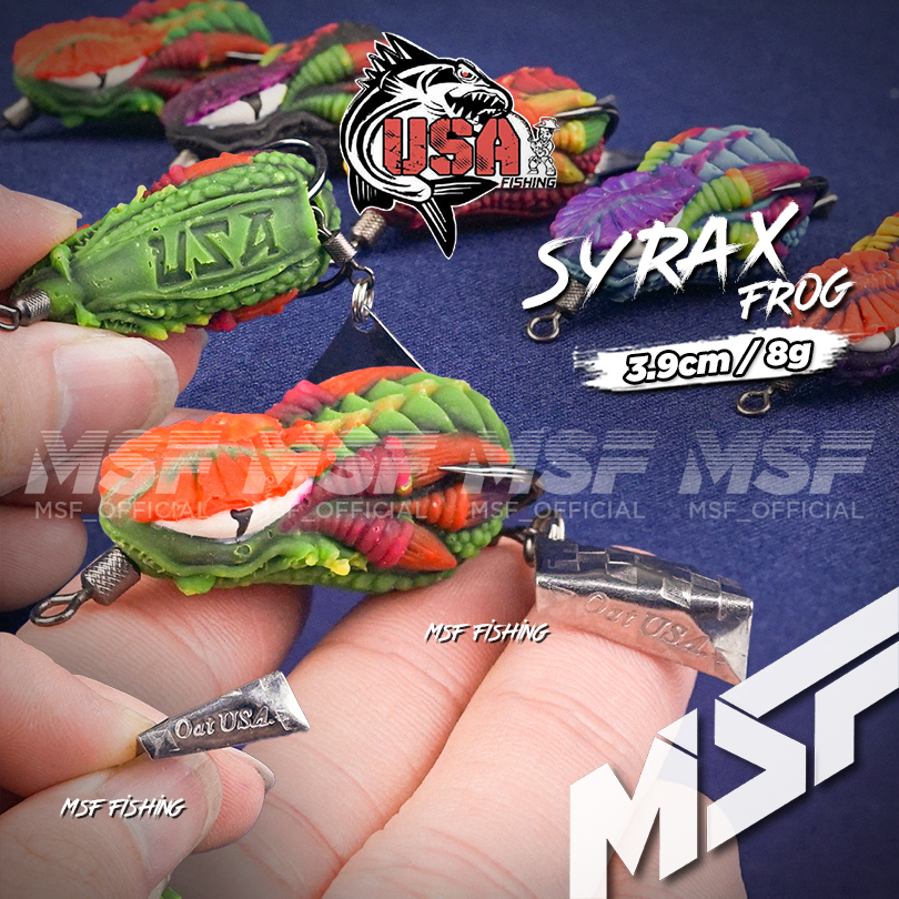 [MSF] OAT USA Syrax Frog | 3.9cm 8cm | Umpan Tiruan Katak Getah Casting ...