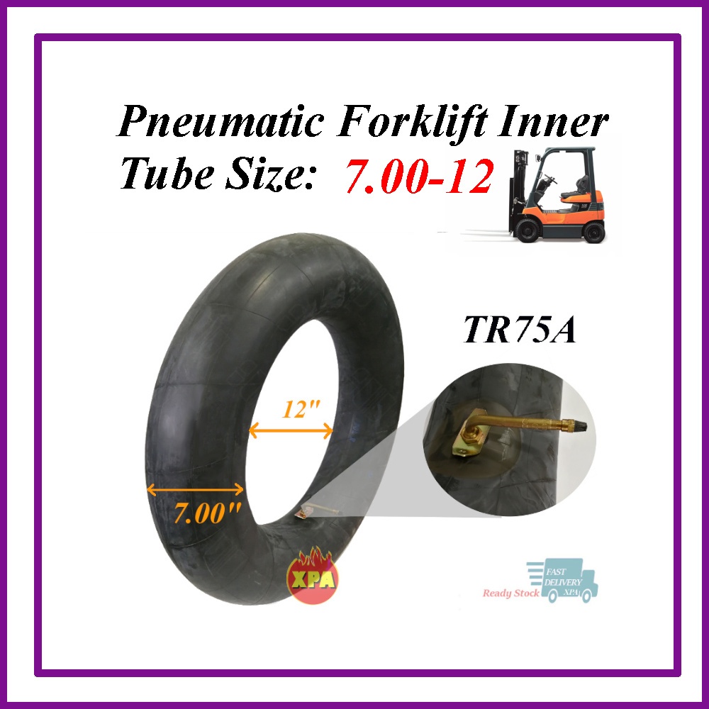 Pneumatic Tire 7.00-12 700-12 Inner Tube Forklift Machine Trolley Jet ...