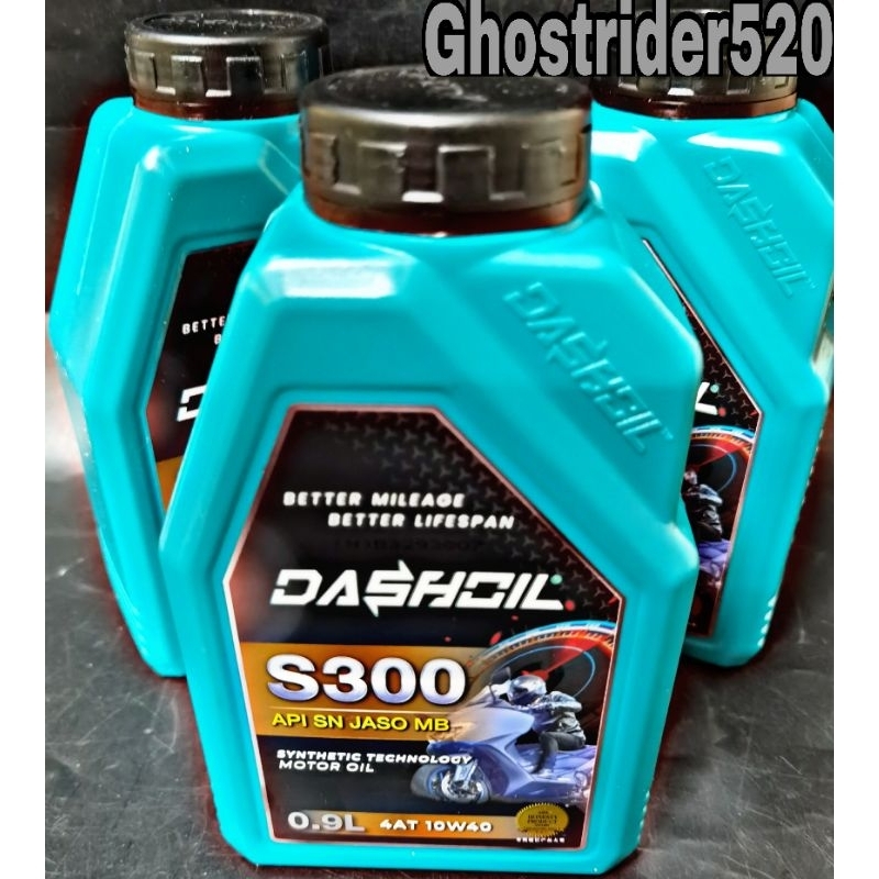 DASH OIL 4T SEMI SYNTHETIC 0.9L S300 10W40 ORIGINAL EGO/NOUVO/ICON/EGO ...