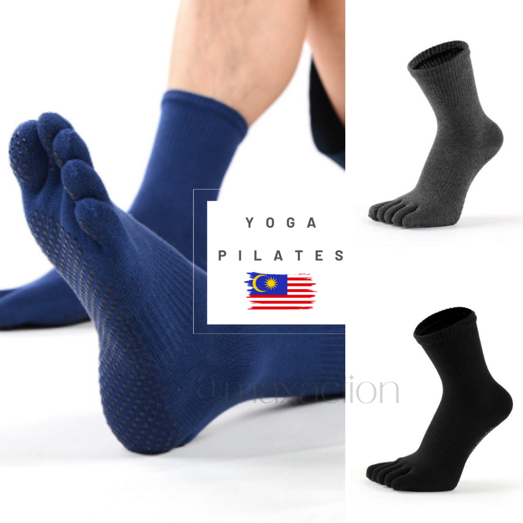*MEN* YOGA Socks Pilates Socks Anti Slip Socks | Shopee Malaysia