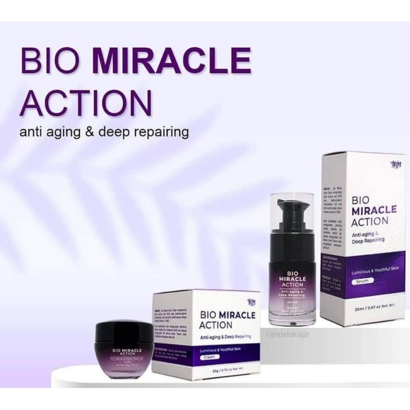 BIO MIRACLE ACTION SKINCARE JRM ( SERUM & CREAM ) | Shopee Malaysia