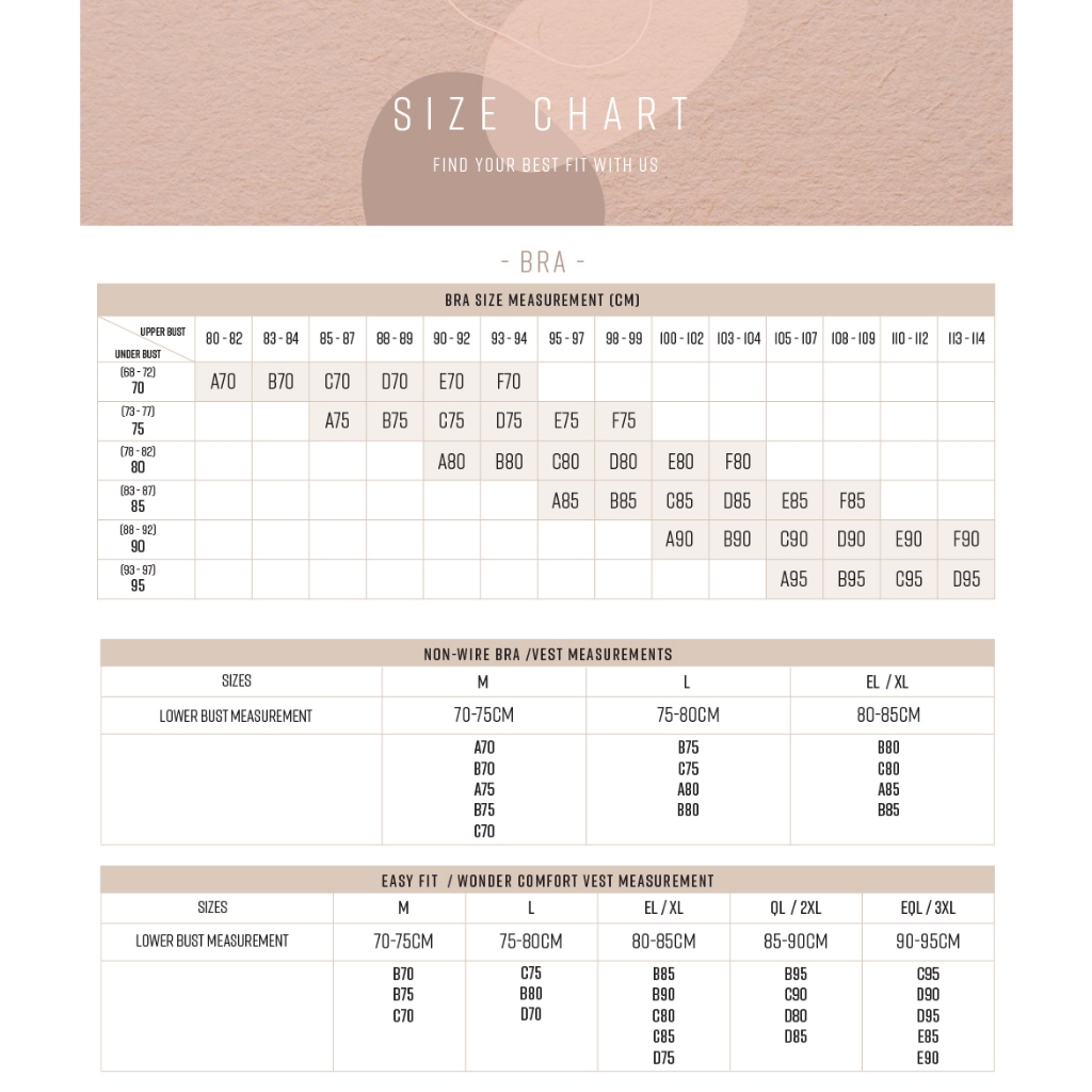 Sorella Comfort-lite Wired High Panel Bra S10-50000 | Shopee Malaysia