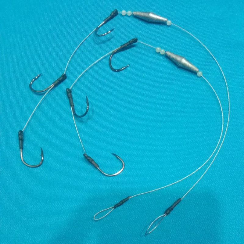 Perambut Steel Casting Tenggiri 3 & 2 Hooks + Umpan Kembong Mati ...