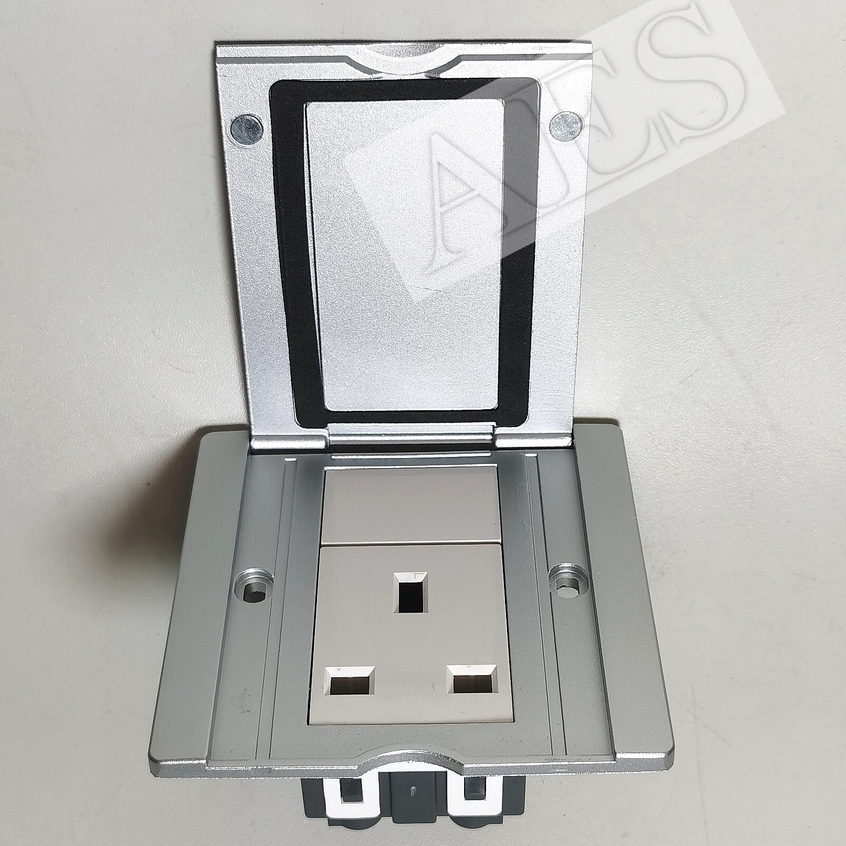Heavy Duty 13A 250V Metal Floor Mounted Unswitch Socket Outlet With ...