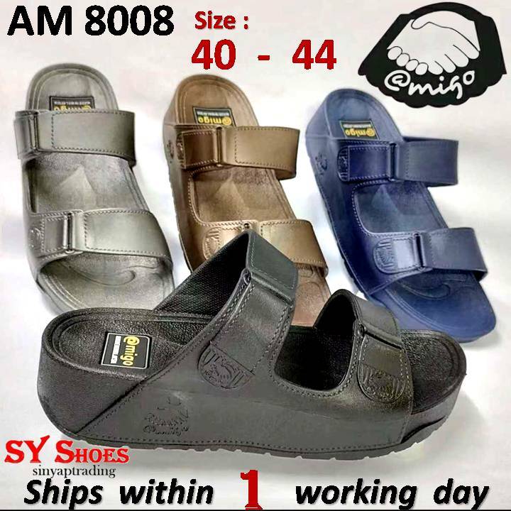 (SY Shoes) Original "@migo" Adult PV Rubber Anti Slip Sandals/Slippers ...