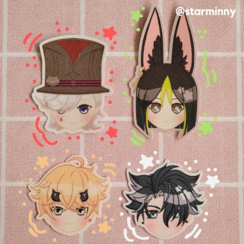 Genshin Impact Cute Chibi Stickers Series 3 | Lyney | Tighnari | Thoma ...