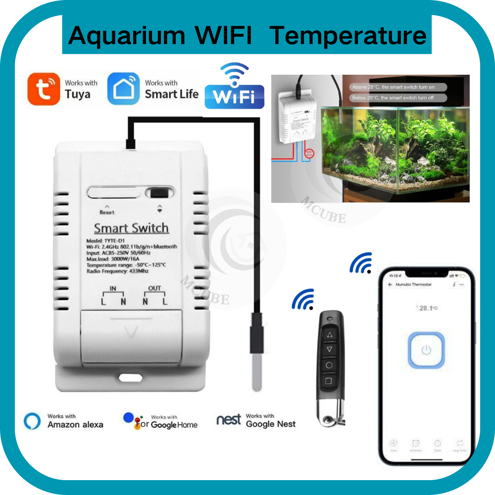 Aquarium Wifi Temperature Switches Smart Life Energy Comsuptiom For ...