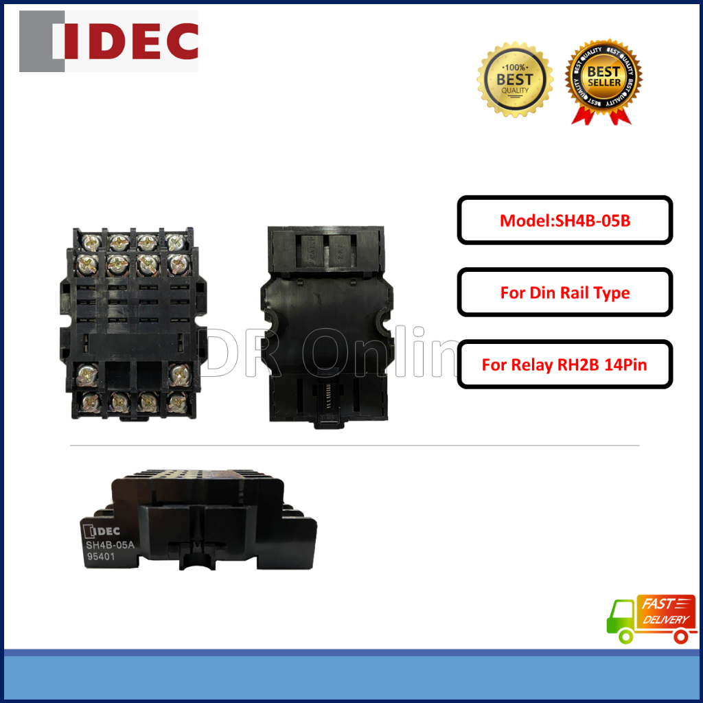 IDEC 14PIN RELAY BASE FLAT FOR RH4B (SH4B-05A) | Shopee Malaysia