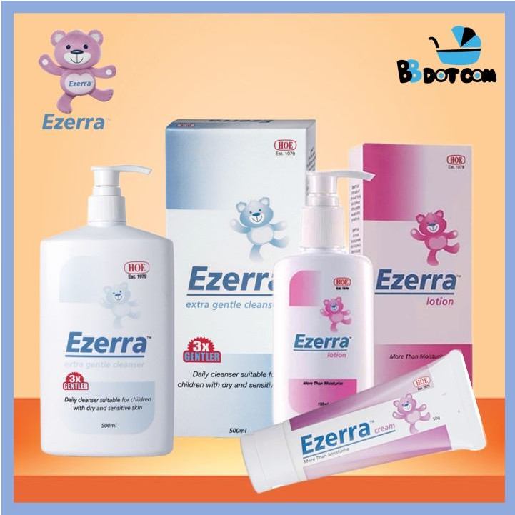 Ezerra Baby Skincare Extra Gentle Cleanser / Ezerra Lotion / Ezerra ...