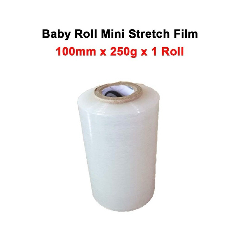 250gm BABY ROLL STRETCH FILM ( 100mm / 4” ) | Shopee Malaysia