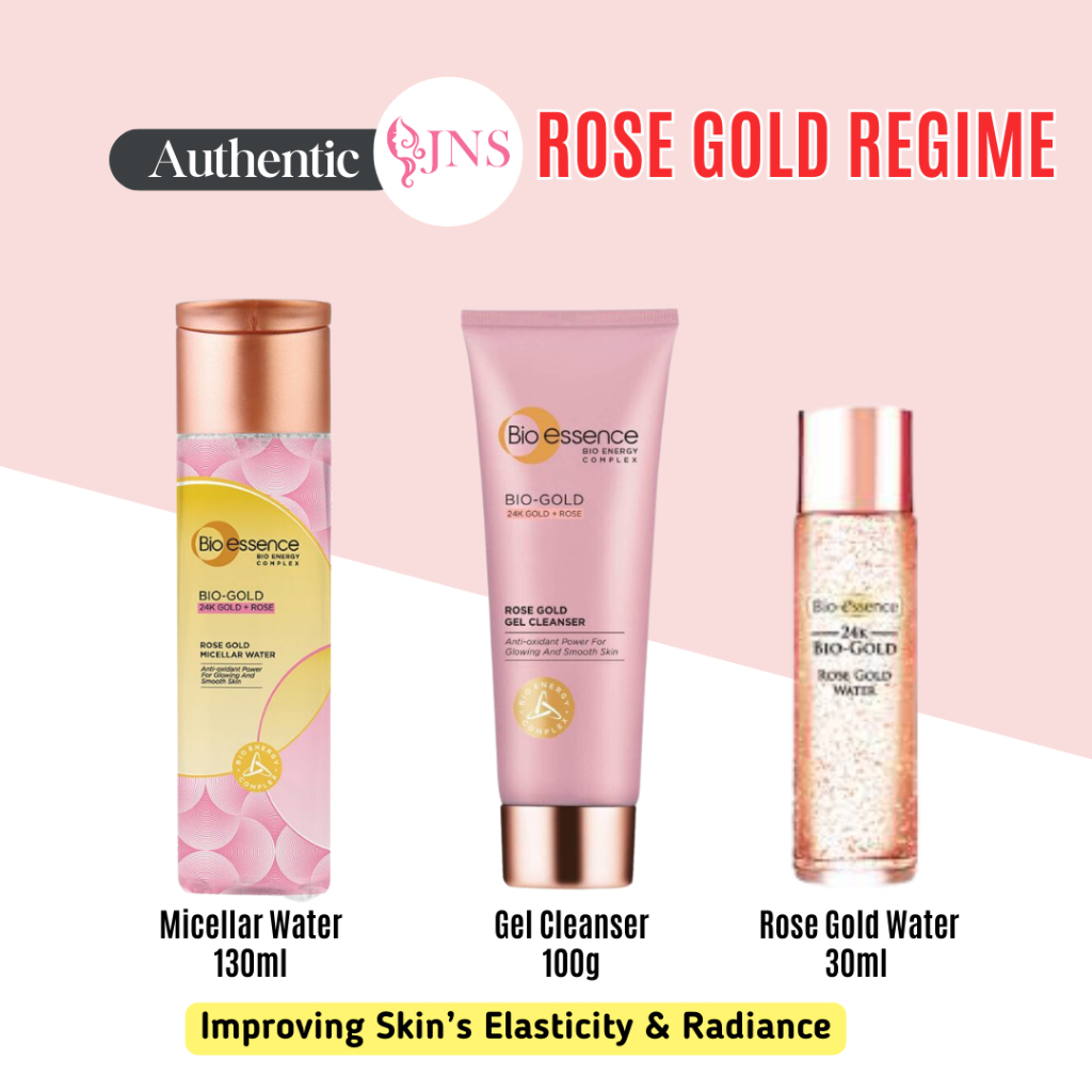 Bio Essence Bio Gold 24k Gold + Rose Skincare Regime Micellar Water ...
