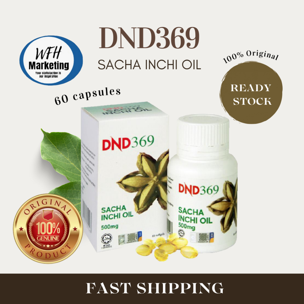 (𝐎𝐑𝐈𝐆𝐈𝐍𝐀𝐋 𝐃𝐍𝐃) DND369 100% Original Sacha Inchi Oil Dr Noordin Darus ...