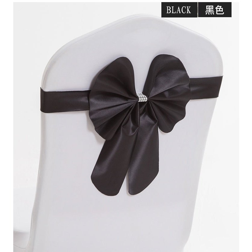 Reben Kerusi Banquet Elastic Chair Ribbon Bow Tie Riben Back Deco ...