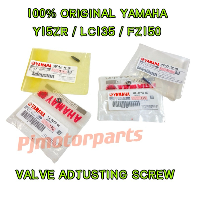 Y15 Y15ZR FZ150 LC135 ( 100% ORIGINAL YAMAHA ) STANDARD VALVE ADJUSTING ...