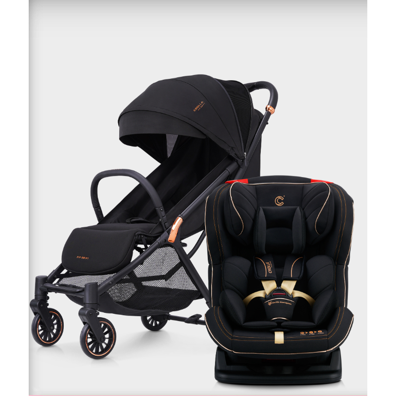 Crolla Alpha + Crolla Air Swift Auto Fold Stroller (Stroller + Car Seat ...