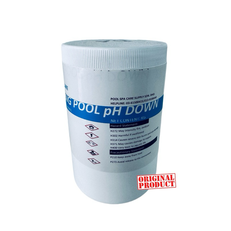 MY-CHLOR 1KG Swimming Pool (pH - ) Down / Reducer / Decreaser - Dry Acid / Sodium Bisulphate ...