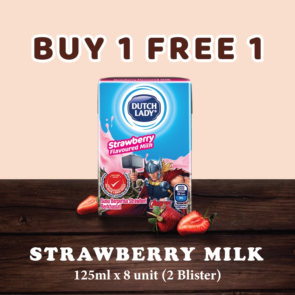 Dutch Lady Marvel Avengers Character 125ml UHT Milk - Strawberry Flavor ...