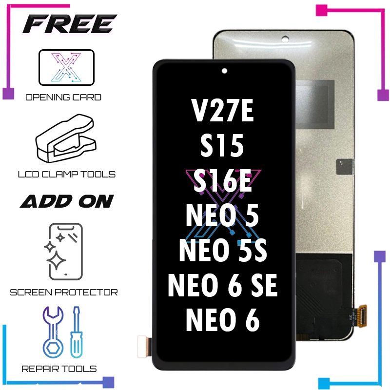 LCD SCREEN DISPLAY FOR VIVO V27E / VIVO S15 / VIVO S16E / IQOO 7 / IQOO ...
