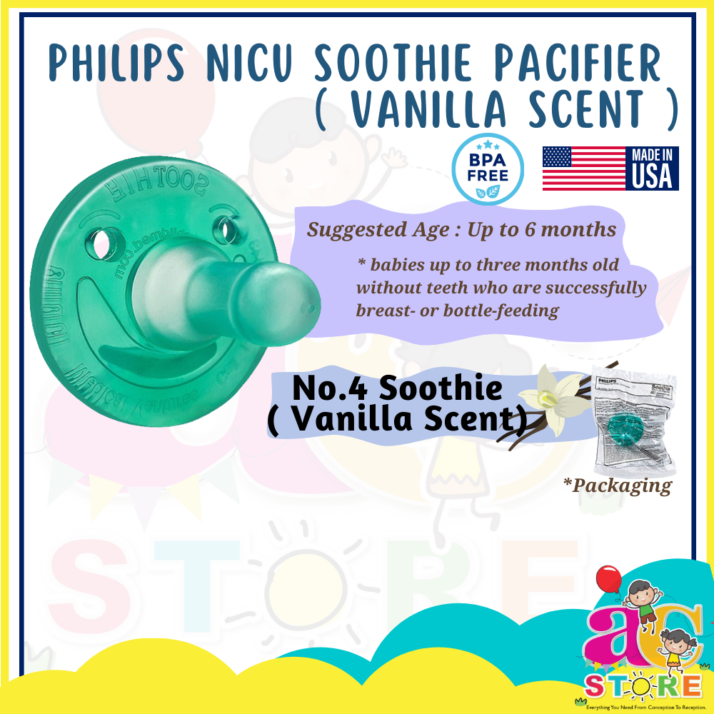 AC- (Clear Stock) Philip Avent Newborn Nicu Soothie / Super Soothie ...