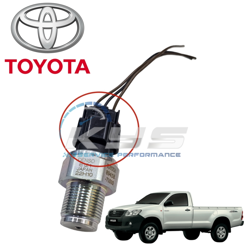 89458-71010 COMMON FUEL RAIL SENSOR 3 PINS SOCKET # TOYOTA HILUX VIGO 2 ...