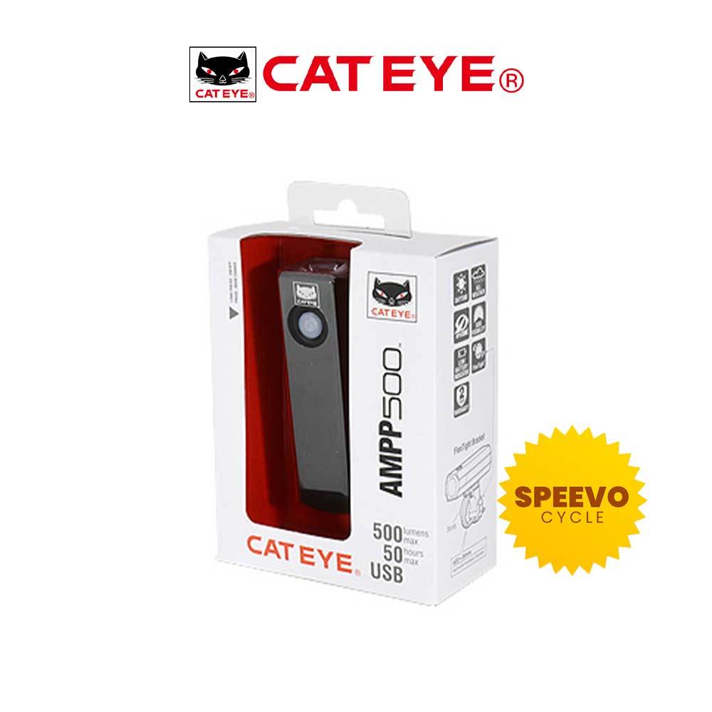CATEYE AMPP 500 HEADLIGHT (500 LUMEN) & BICYCLE SAFETY LIGHT SET ...
