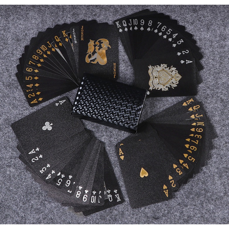 Premium Gold poker Waterproof Plastic Foil Luxury Poker Card Playing ...