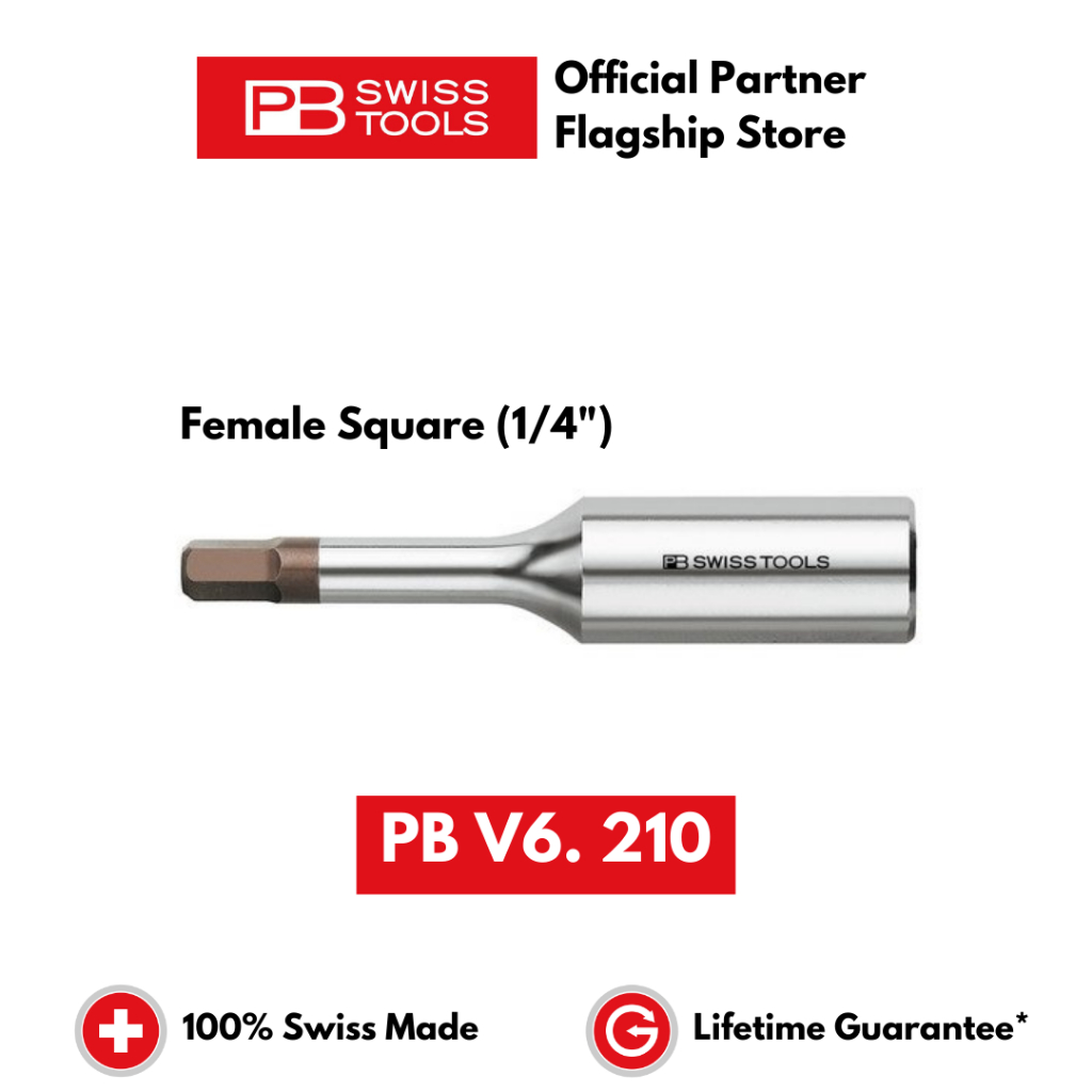 Drive Sockets for Hexagon Socket Screws Female Square 1/4" PB Swiss Tools PB V6-210 | Shopee ...