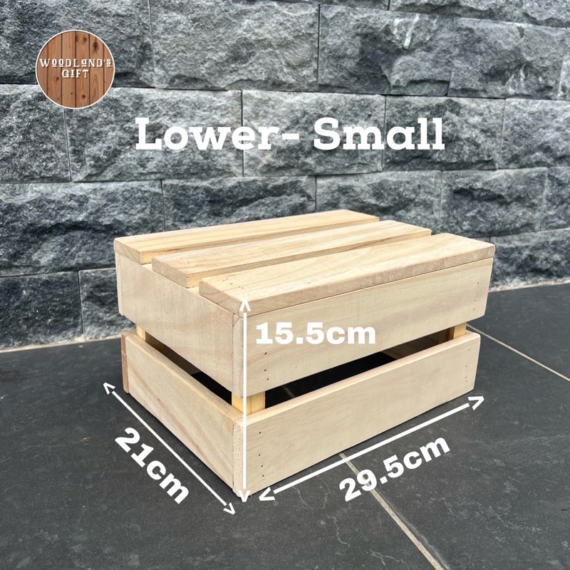 Wooden decoration/storage boxes/crates/kotak kayu（Customise Available ...