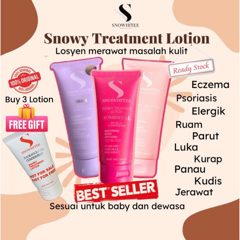 🔥Hot Sale🔥 Snowy Treatment Lotion original HQ susu unta merawat eczema ...