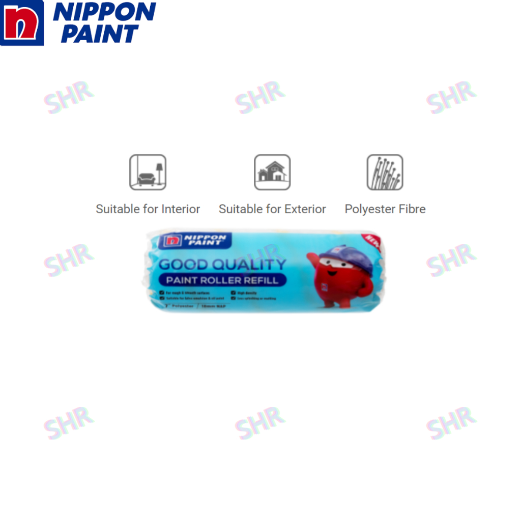 NIPPON PAINT 7'' Polyester Roller Refill / Isi Semula Penggelek Cat ...