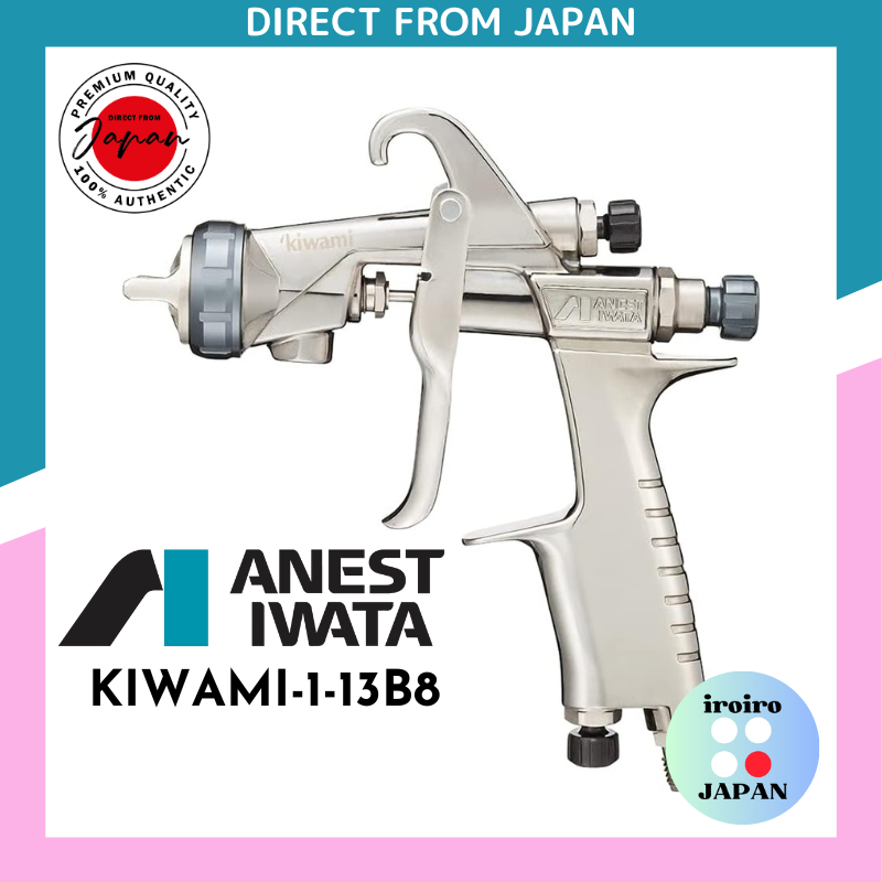 Anest Iwata KIWAMI Gravity Spray Gun Damamation φ1.3mm KIWAMI-1-13B8 Silver | Shopee Malaysia