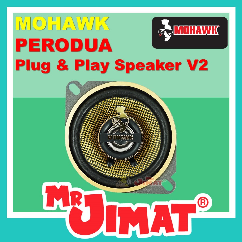 MOHAWK Perodua Plug & Play Speakers V2 | 4 inch 2-Way Coaxial | NEW MODEL 24M5-425P2 V2 | Shopee ...
