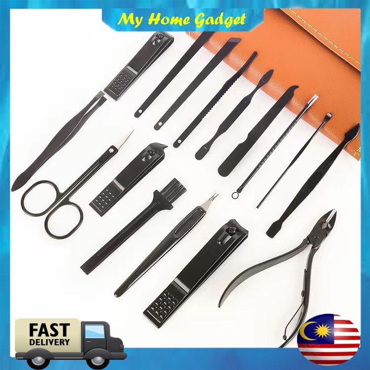 16pcs In 1 Manicure Set / Pengetip Kuku Set / Pemotong Kuku / Cutter ...