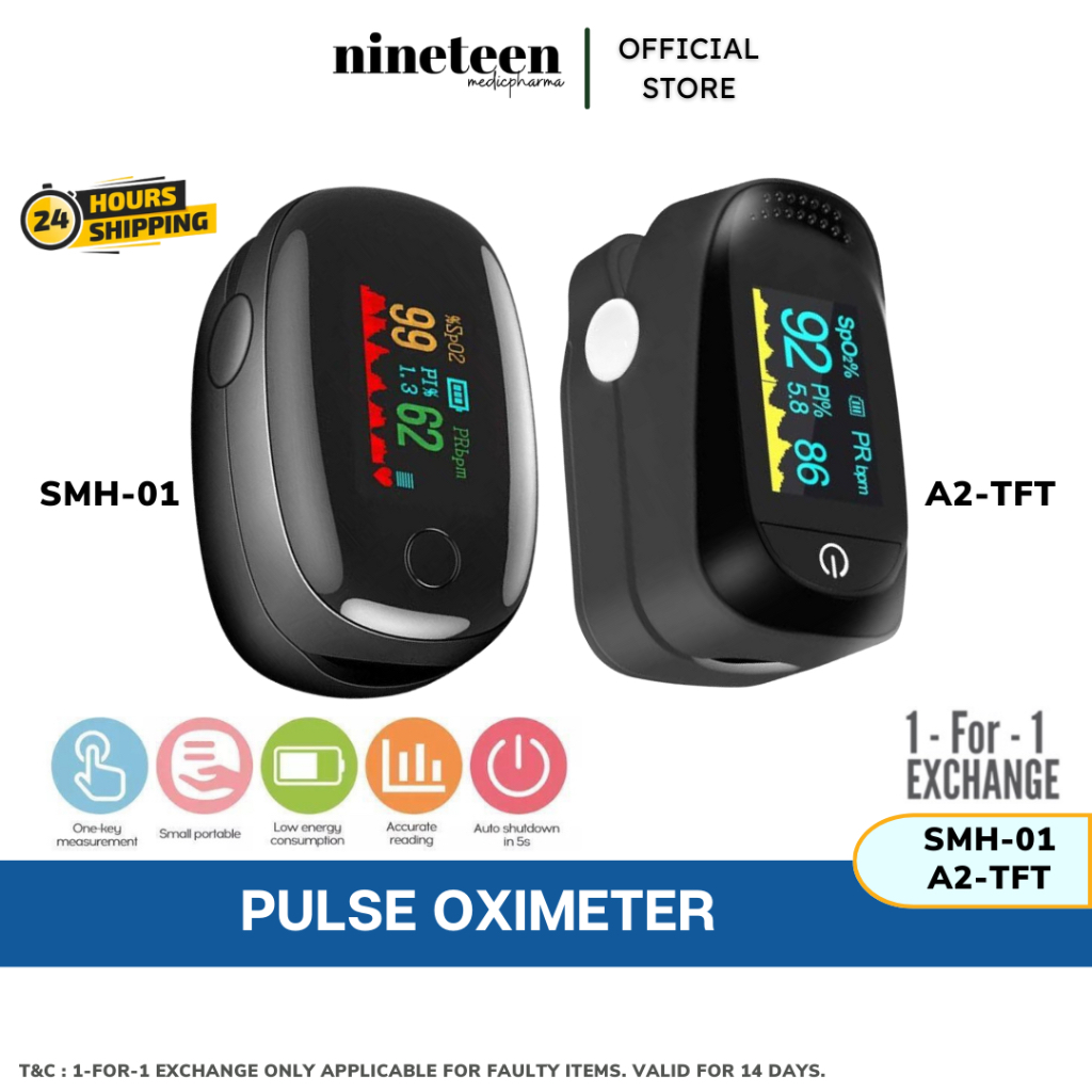【N19】Portable Fingertip Pulse Oximeter 血氧儀 - Monitor Blood Oxygen (SpO2 ...