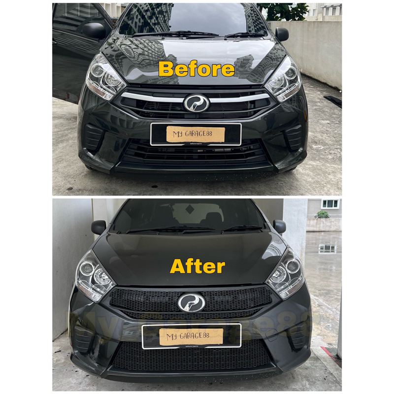 FRONT HONEYCOMB GRILL AXIA SPEC E, G 2017/ 2018/ 2019 | Shopee Malaysia