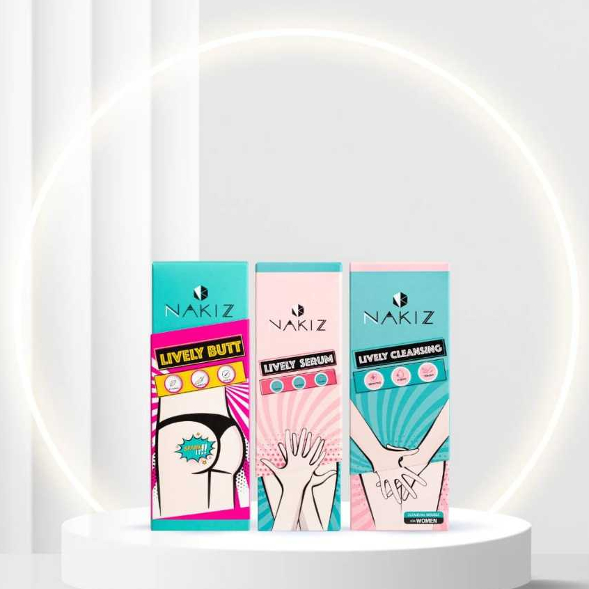 Nakiz Lively Bunddle Set ( Nakiz Lively Butt, Nakiz Lively Serum, Nakiz ...