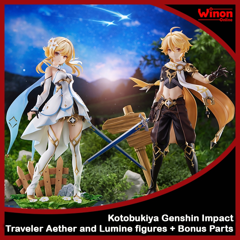 [Ready Stock] Kotobukiya Genshin Impact The Traveler: Aether & Lumine ...