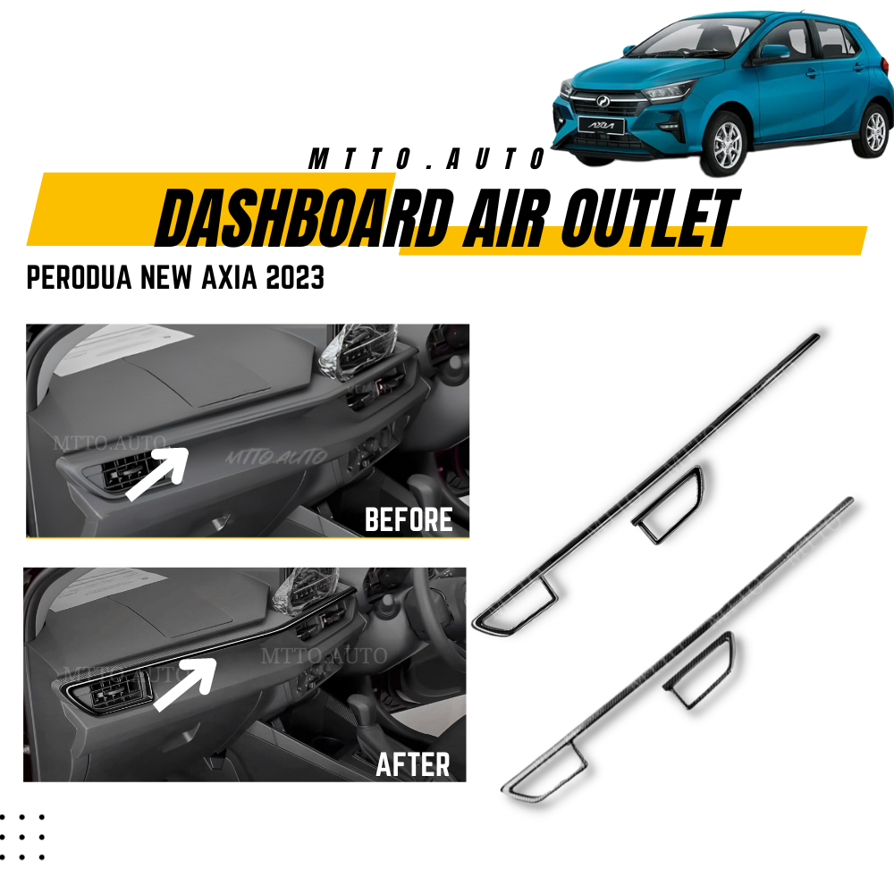 MTTO Perodua New Axia 2023 Interior Car Dashboard Air Outlet Panel ...