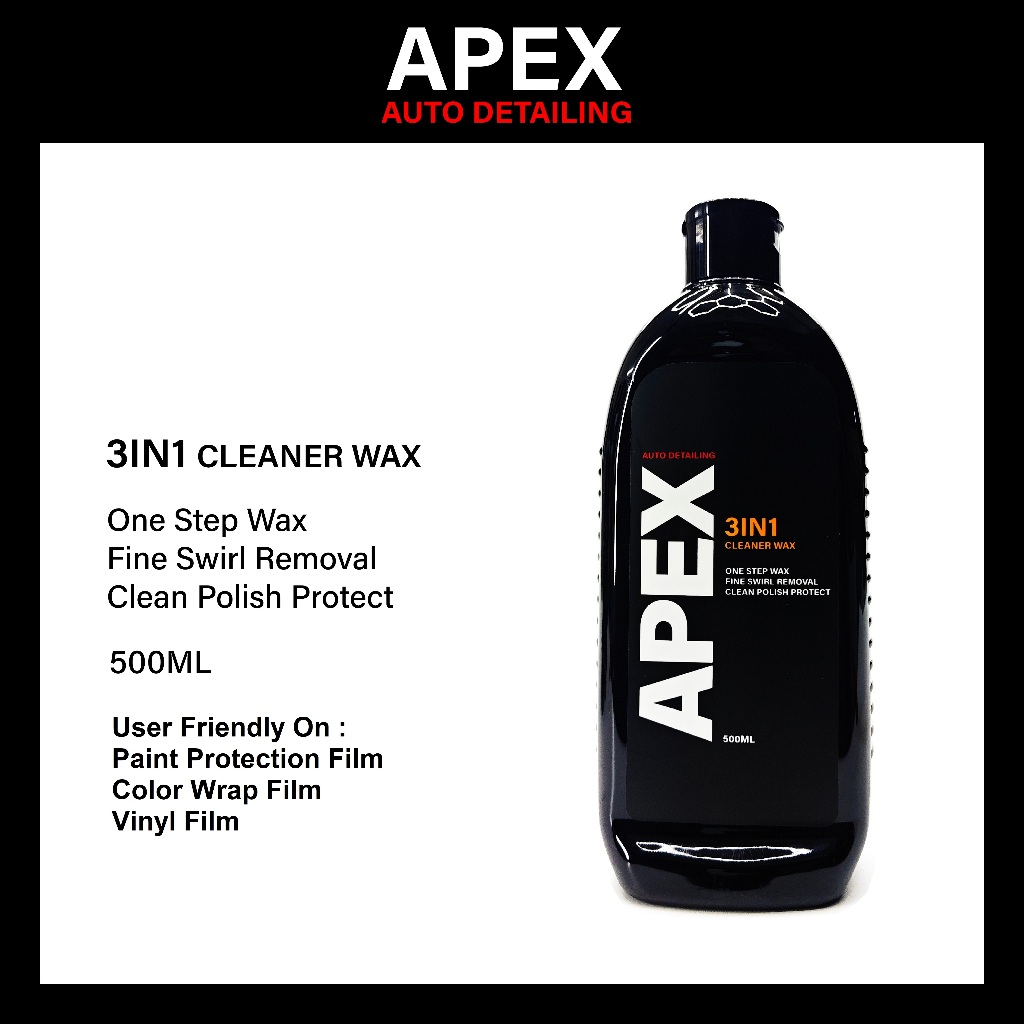 【APEX.Auto Detailing】 3IN1 Car Paint Cleaner Wax 500ML | Shopee Malaysia