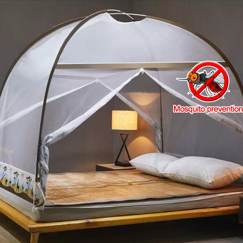 Kelambu Single/Queen/King 2 Door Mosquito Net Bed Kelambu Khemah ...