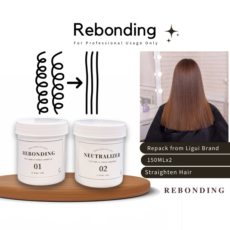 Gzfacai Repack Type Trial Pack Ligui Rebonding cream Ubat Lurus 丽柜拉直药 ...