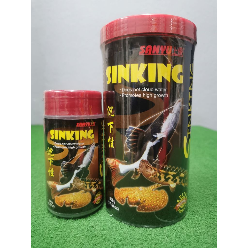 Sanyu Sinking Pellet(S)100g, 500g. Sinking Type Fish Food. Makanan Ikan ...