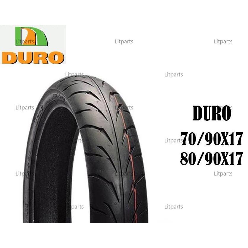 DURO Tyre Tire Tayar Tubeless HF918 Bunga Tajam ( 70/90-17 ) ( 80/90-17 ...