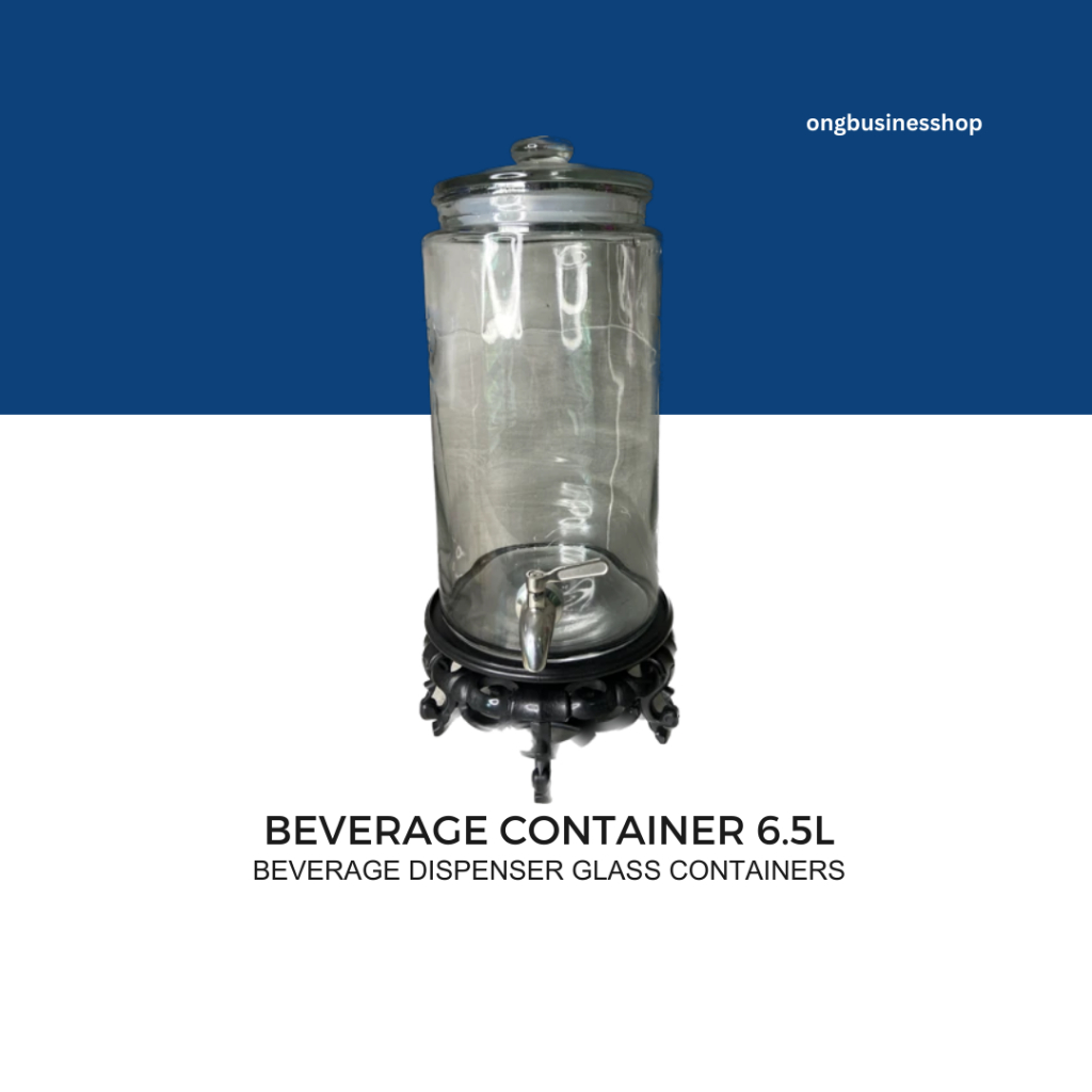 Dispenser Glass Containers With Lids 6.5L/Jar Air Besar/Botol Peraman ...